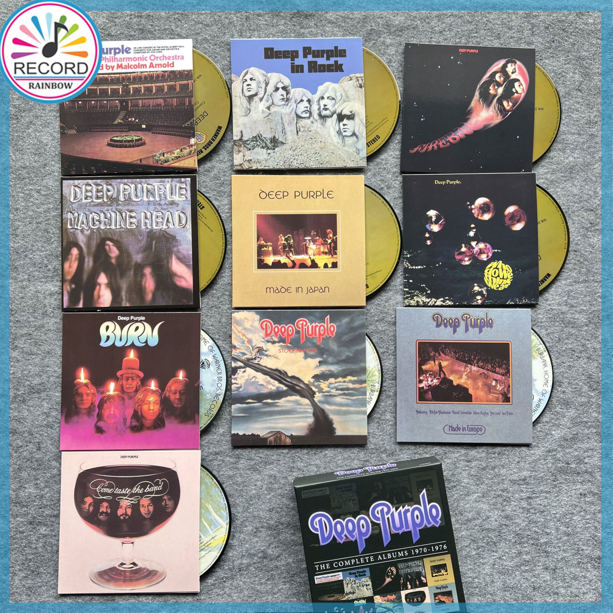 CD Deep Purple Complete Album 1970-1976 10-CDs Box Set запечатанный совершенно новый альбом-ZKD ...