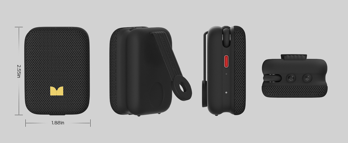 Портативная акустическая система MONSTER Atomic Atom, чёрная купить на ...