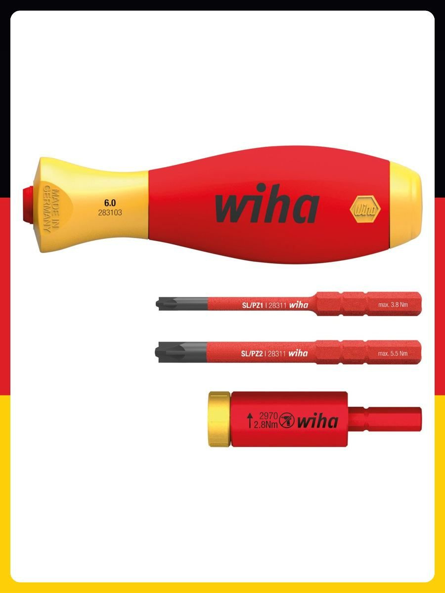 Набор динамометрических ключей Wiha easyTorque адаптер электрический с ...