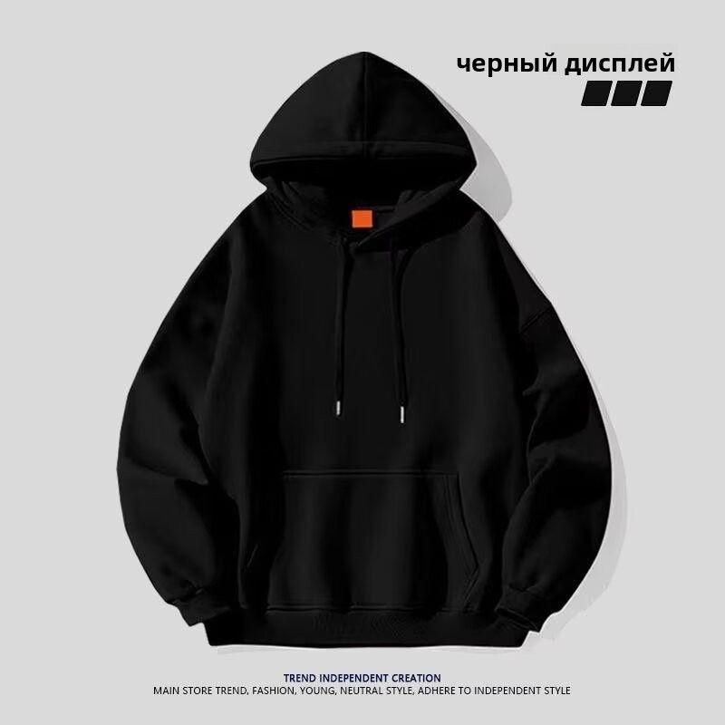 Худи Женский, Мужской Декоративные пуговицы бордовый Без застежки ...