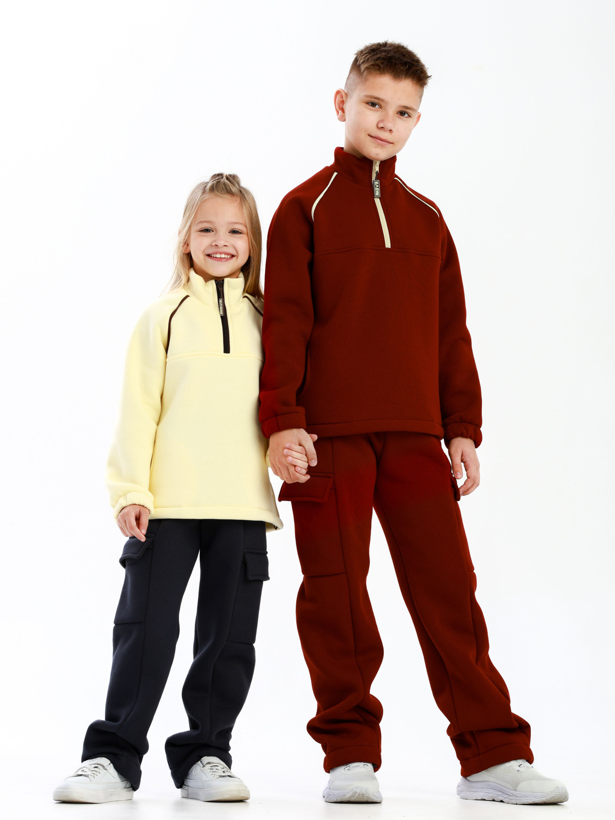 Брюки Девочки, Мальчики AKOVA ultimate джоггеры серый для спорта Хлопок, Полиэстер Повседневный ...