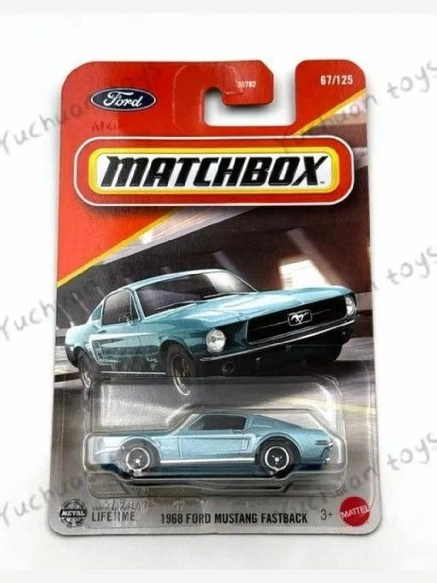 Машинка Matchbox Toys 1:64 Scale Die-Cast Basic Car 30782 1968 Ford ...