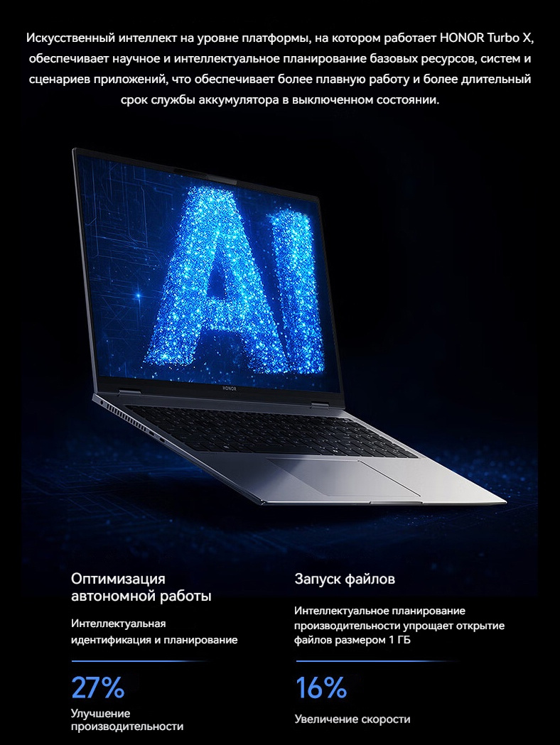 Ноутбук Honor, 16, MagicBook Pro 16, Intel Core Ultra 5 225H, 32 ГБ ...