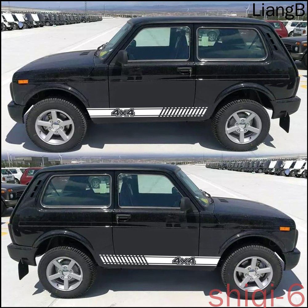 Качественный тюнинг Niva Legend, наклейки на два борта для автомобиля ...