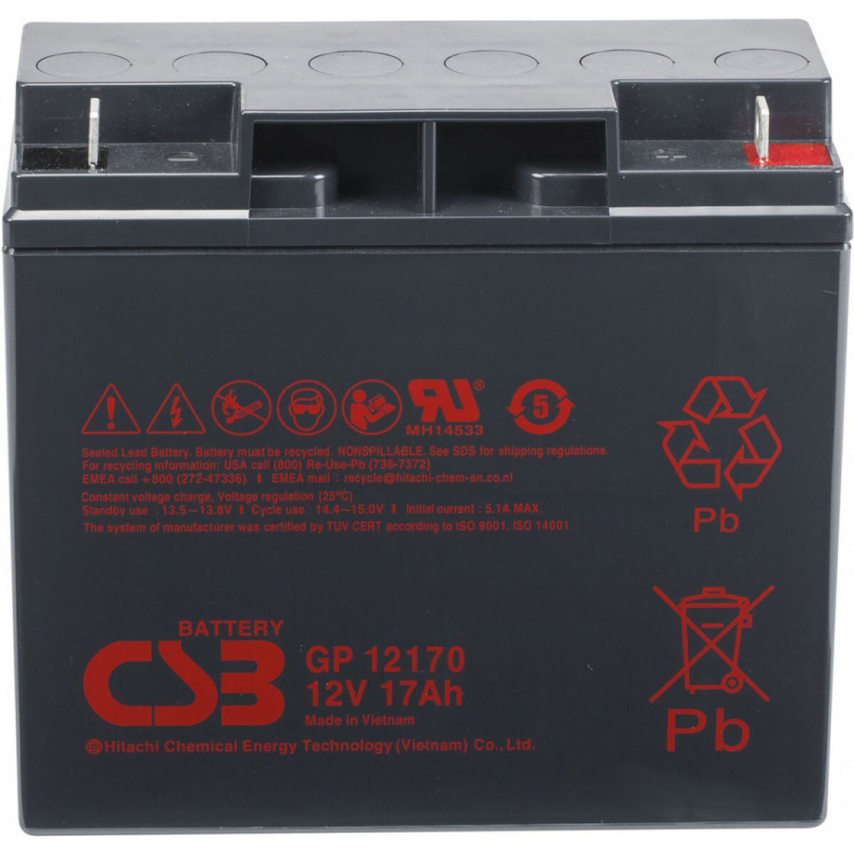 Аккумуляторная батарея CSB GP12170 B3 купить на OZON по низкой цене ...