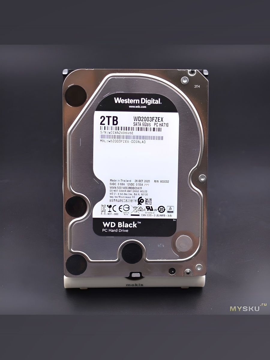Жесткий диск WD Black 2TB (WD2003FZEX) 7200 RPM, SATA III для игр и ...