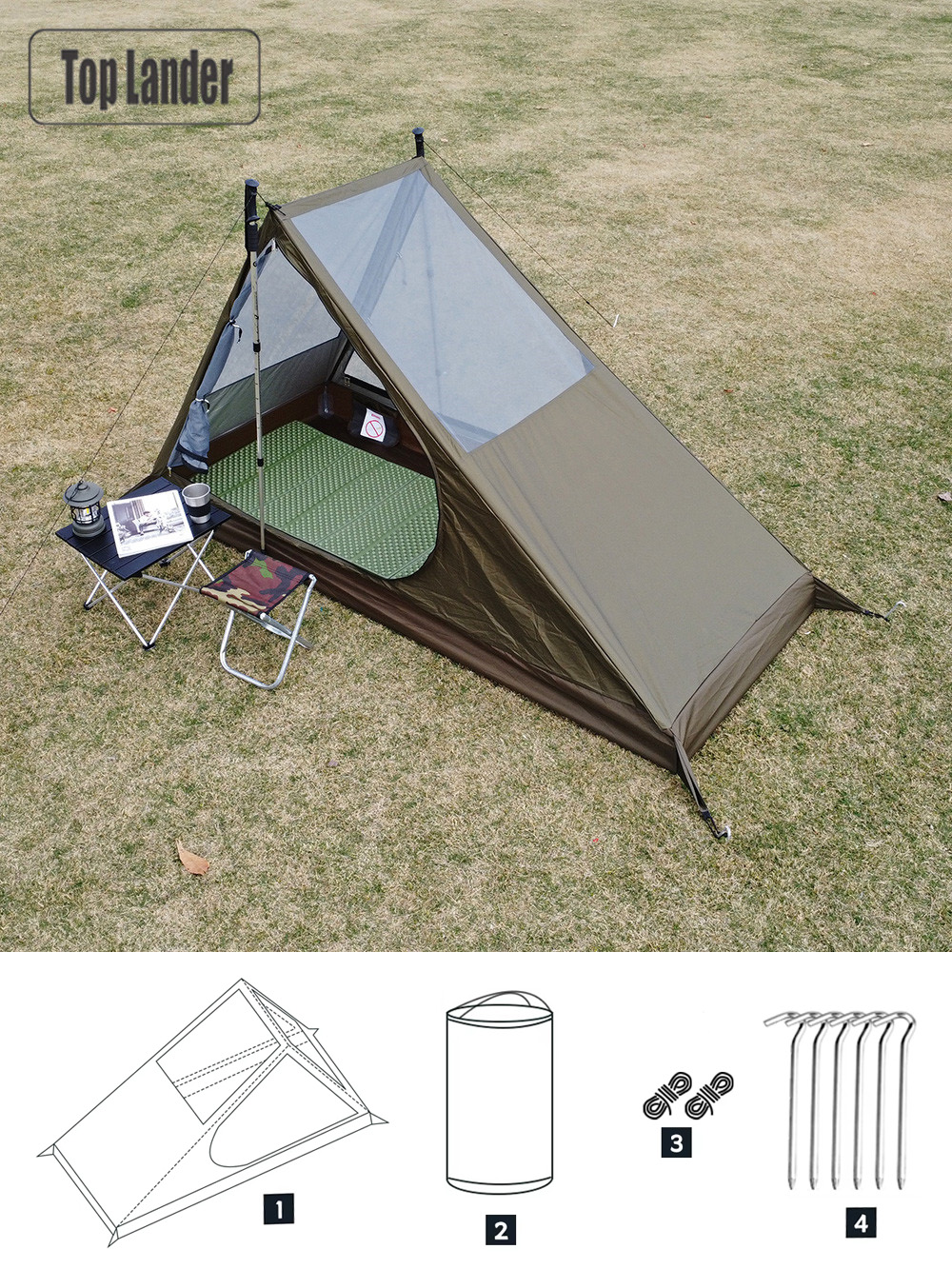 Палатка Top Lander airy1tent купить c доставкой на OZON по низкой цене ...