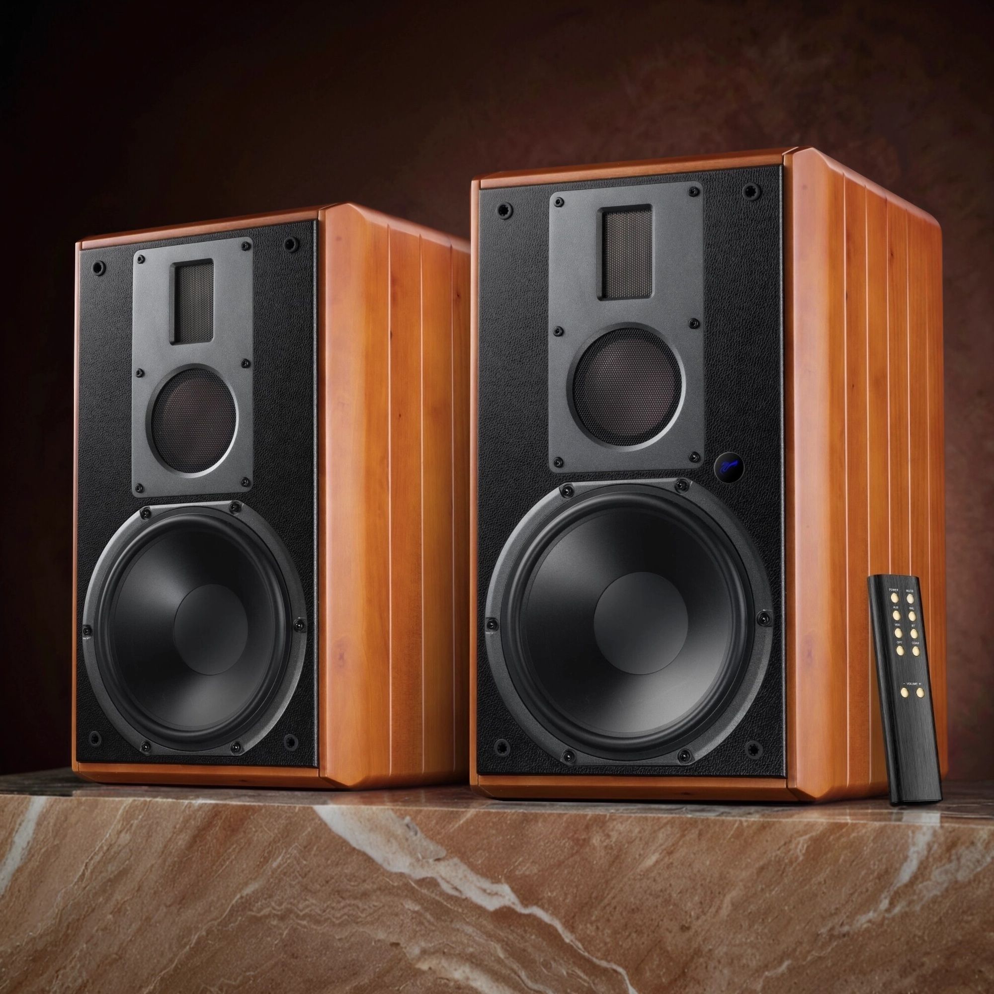 Колонки для компьютера 2.0 HiVi SWAN M5A, Bluetooth, 510 Вт, коричневые ...
