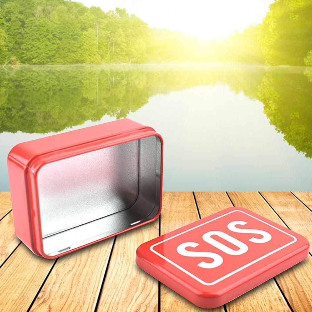 Mini SOS Survival Iron Box омплект для хранения выживания на открытом ...