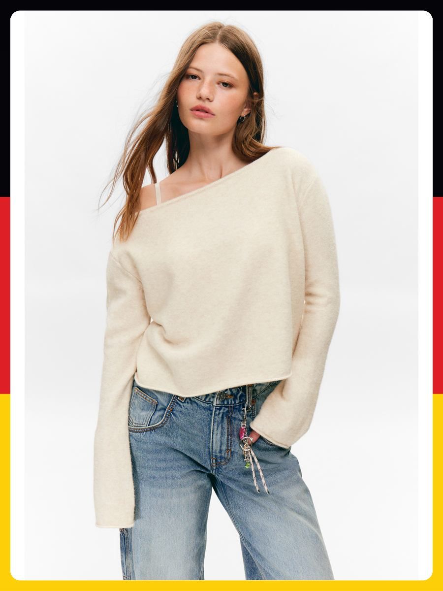 Свитер Женский MONKI кремовый, размер 40 Китай дышащий материал купить ...