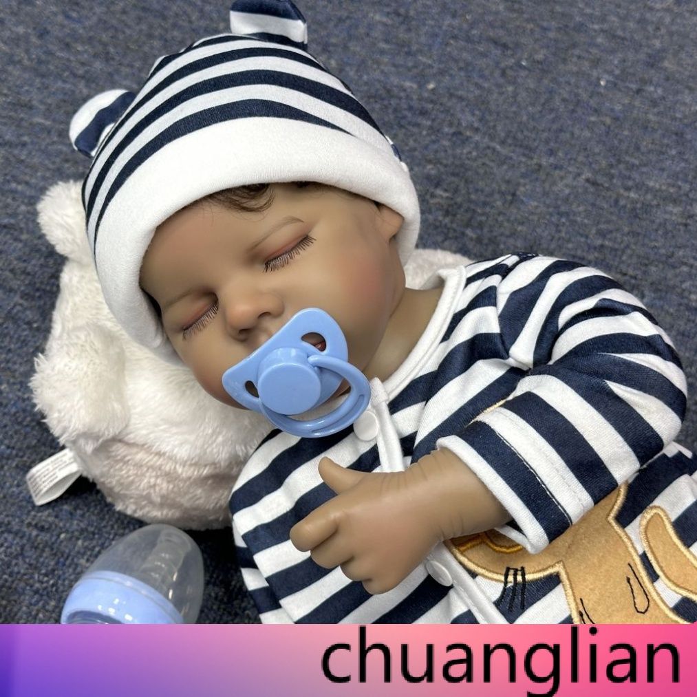 Rebirth Doll Black Realistic Baby Boy Real Life Newborn Doll Аксессуары ...