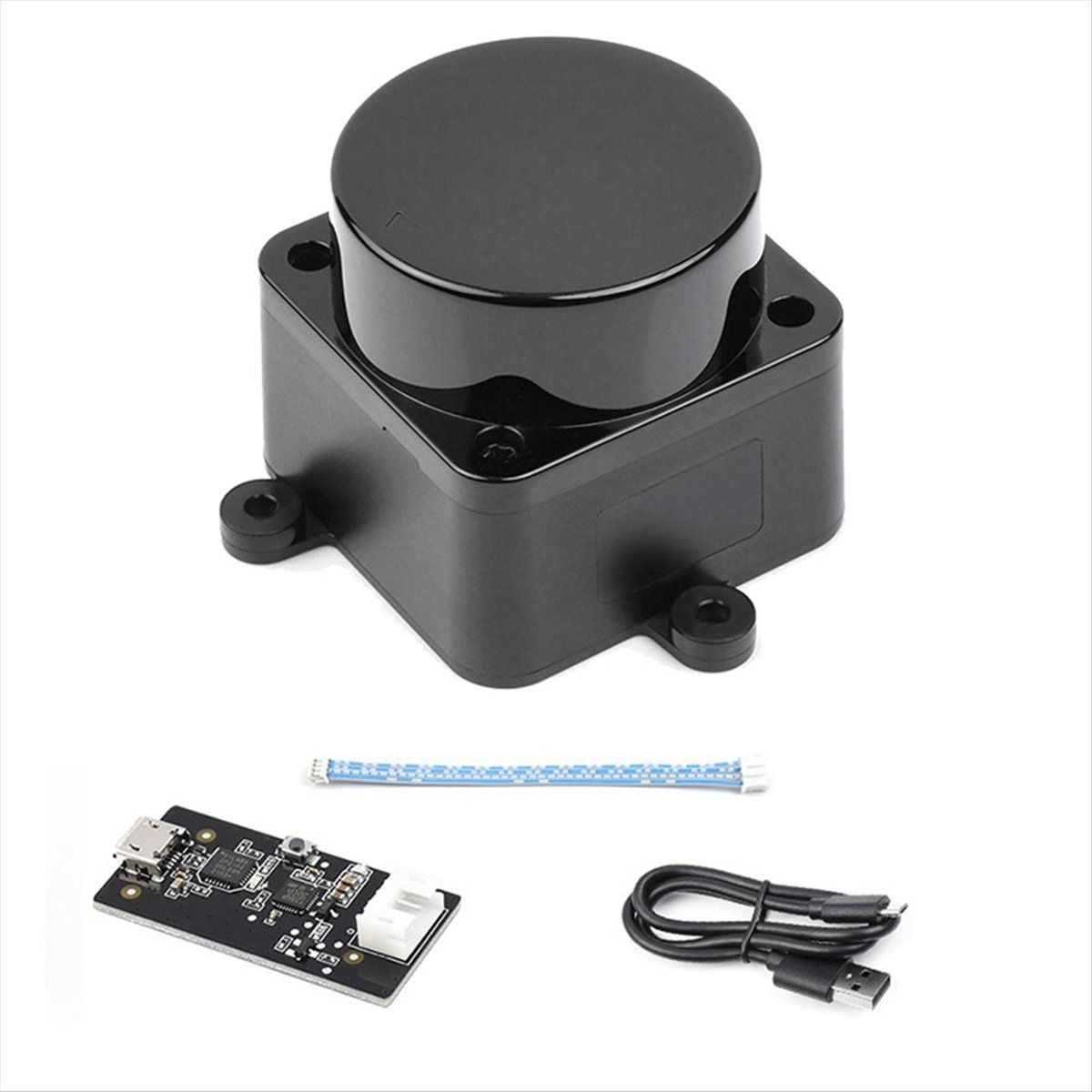 Для DTOF LiDAR LD19 Радарный комплект Радарный сканер с диапазоном 360 ...