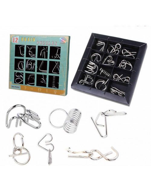 Набор головоломок 12 metal brain puzzle купить на OZON по низкой цене ...