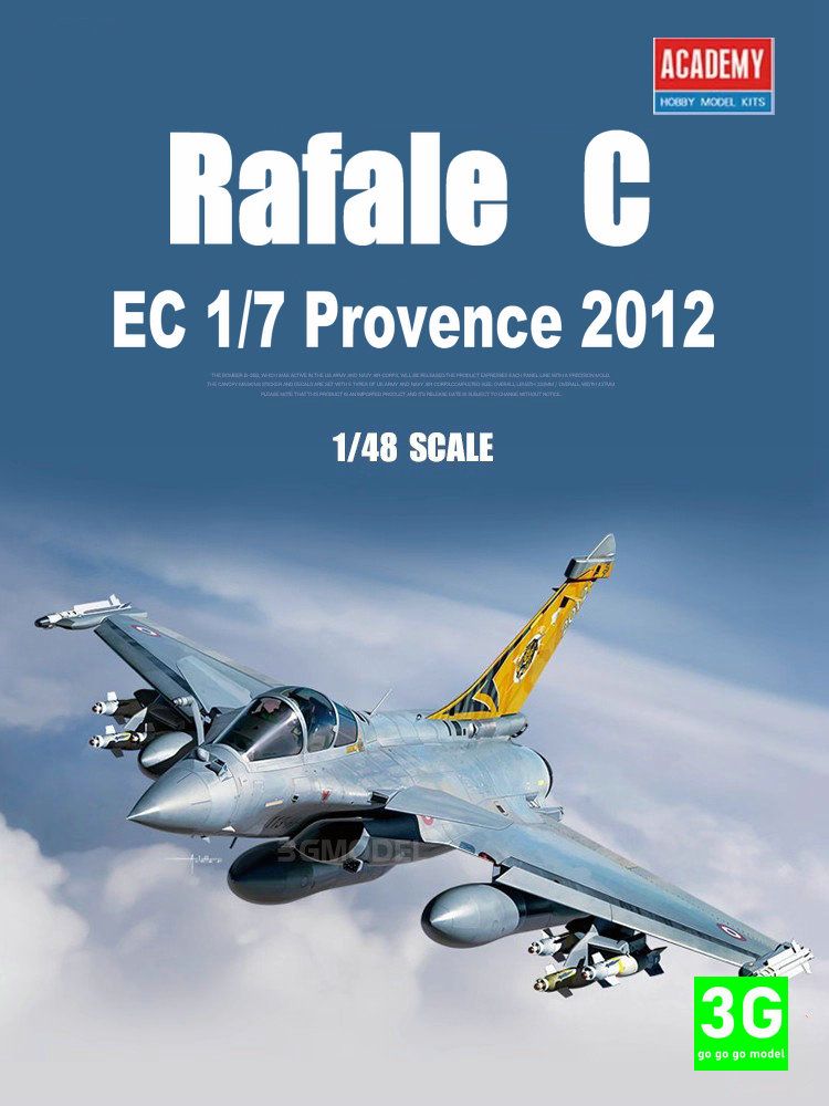 ACADEMY 12346 1/48 Французский Rafale C 'EC 1/7 Provence 2012' купить ...