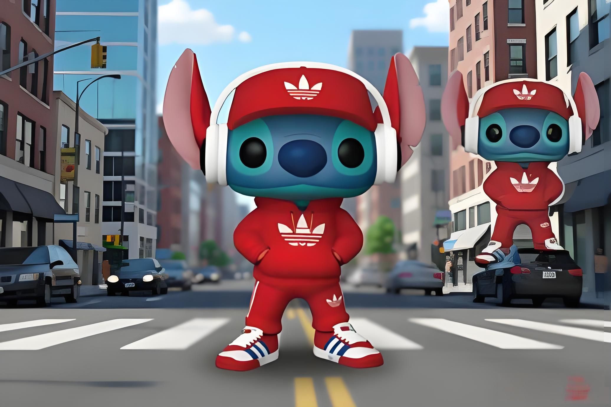 Фигурка Funko POP! Disney, Lilo и Stitch в красной одежде Adidas ...
