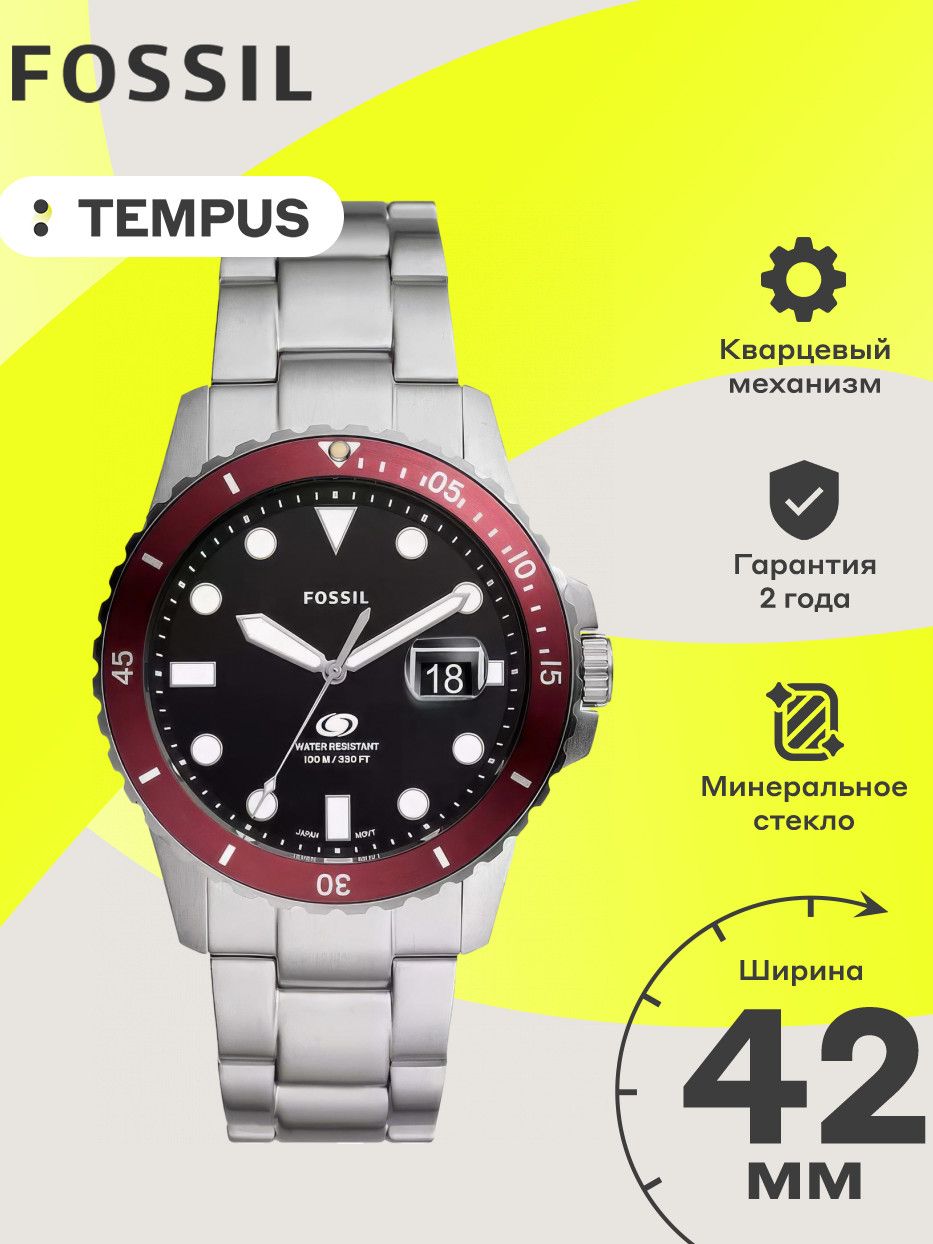 Мужские наручные часы Fossil Blue FS6013 купить на OZON по низкой цене ...