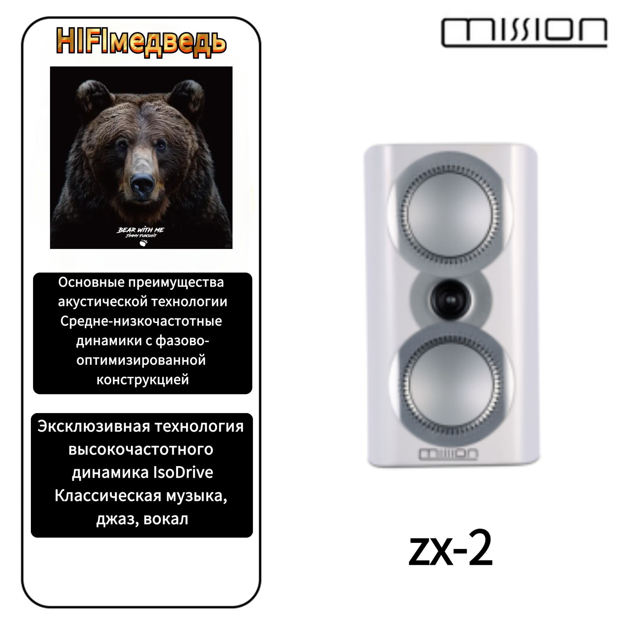 Аудиофильская акустическая система Mission ZX-2 HiFi ...