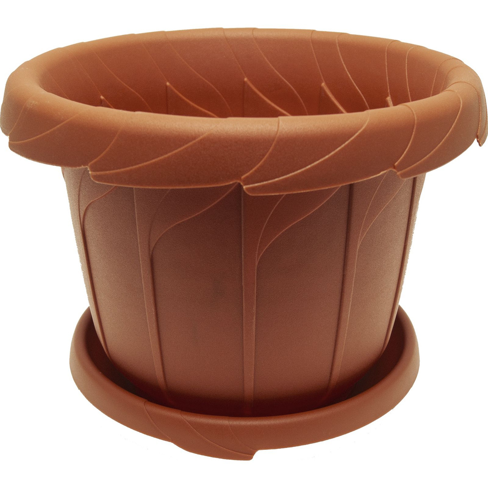 Горшок для цветов с поддоном 12 л Polyagro - купить с доставкой по выгодным ценам в интернет ...