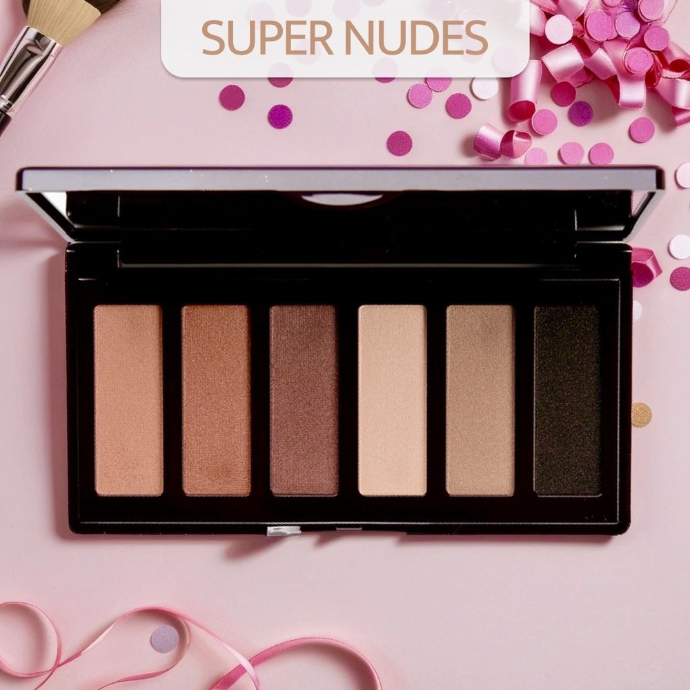 Charlotte Tilbury Тени для век Easy Eye Palette (Super Nudes), 7.2g ...