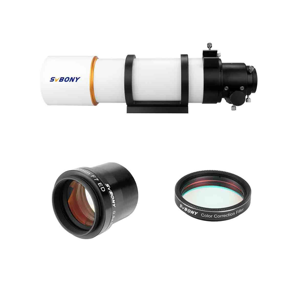 Комплект телескопа SVBONY SV48P рефрактор 90mm F5.5 c SV231 2-дюймовый фильтр коррекции ...