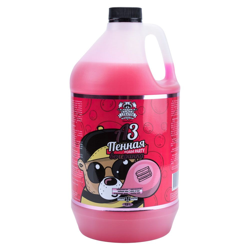 Автошампунь Leraton A3 Шампунь для ручной мойки Пенная вечеринка Foam Party Bubble Gum купить по ...