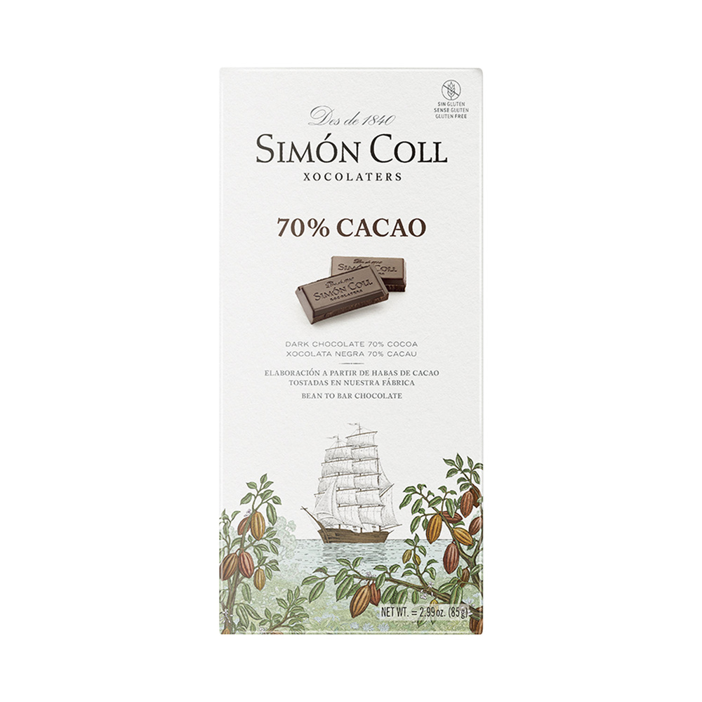 Горький шоколад Simon Coll 70% какао, 85г купить на OZON по низкой цене ...