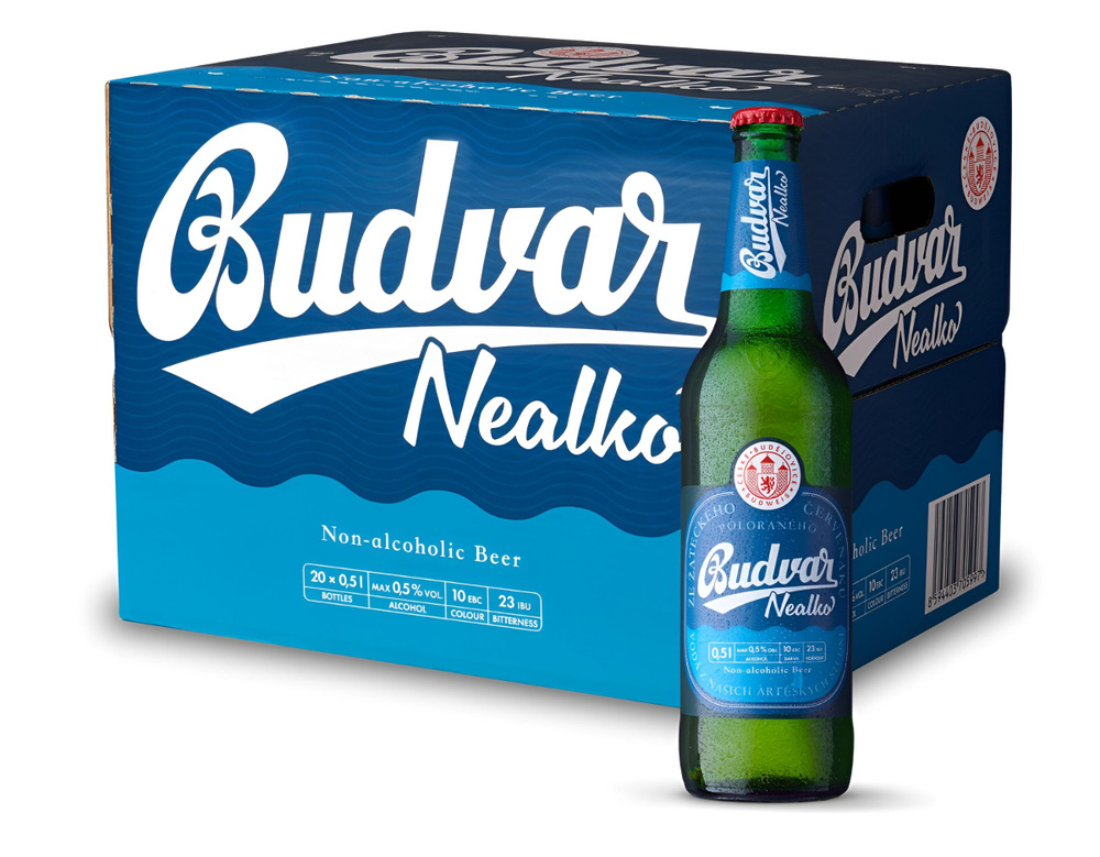 Пиво безалкогольное Budweiser (Будвайзер) Budvar Nealko, 0,5 л х 20 ...
