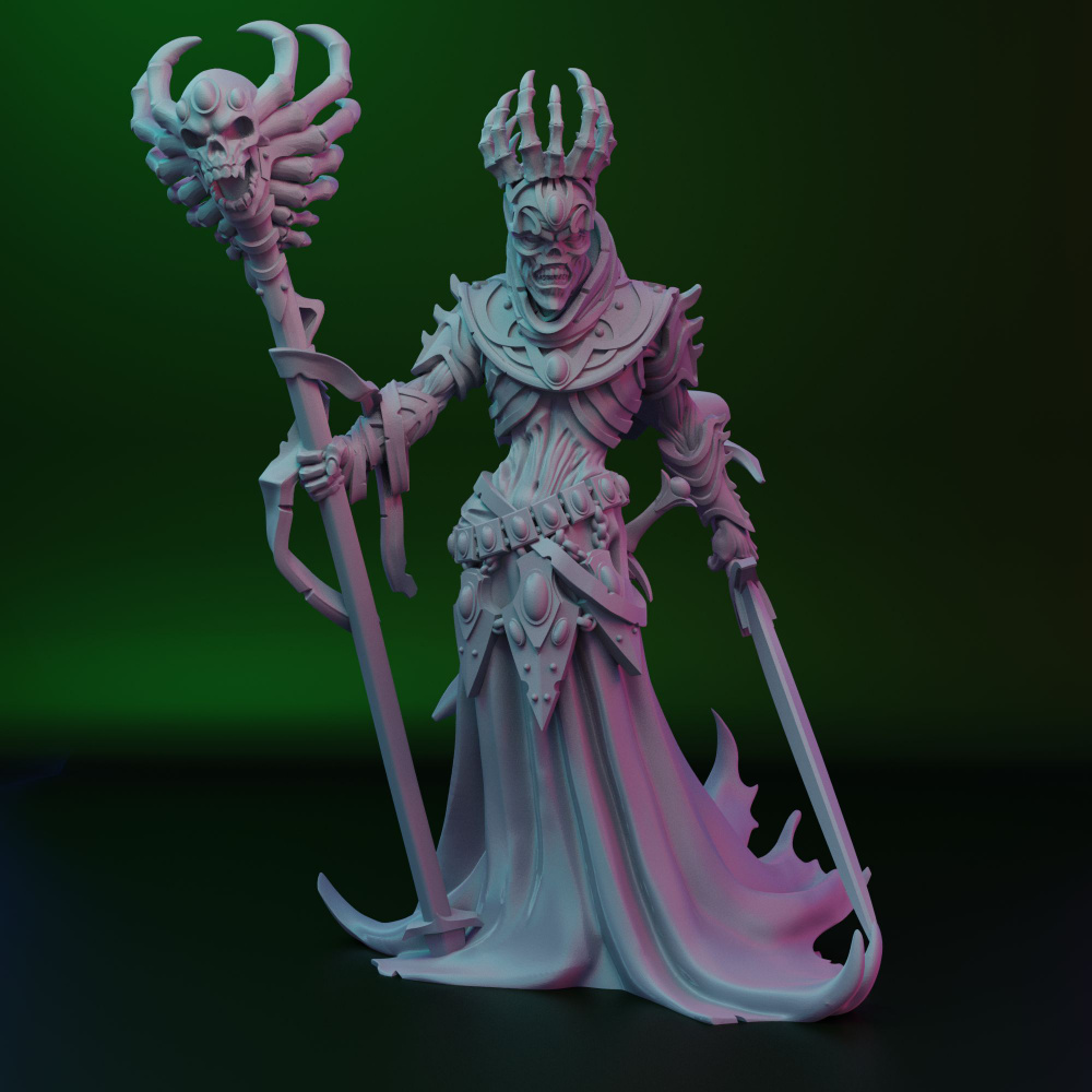 Миниатюра "Лич" (Lich, Necromancer) ДнД DnD Pathfinder НРИ рост 40мм ...