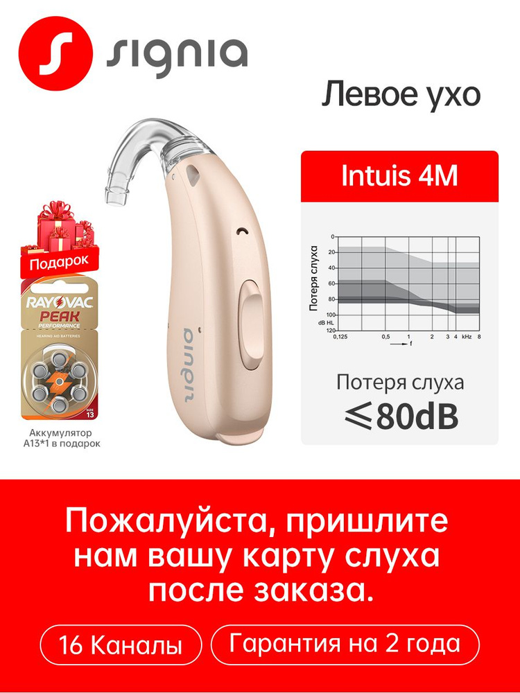 Signia Intuis 4.0 M / P / SP 16-канальный слуховой аппарат для глухих ...