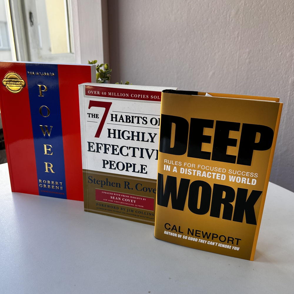 48 Laws of Power + Deep Work+ the 7 Habits of Highly Effective People ...