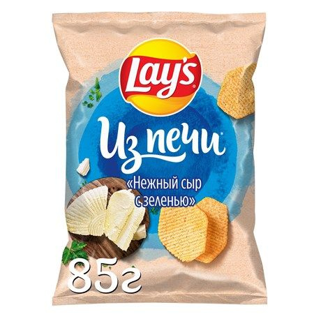 Чипсы Lay's Из печи Нежный сыр с зеленью, 85г - купить с доставкой по ...
