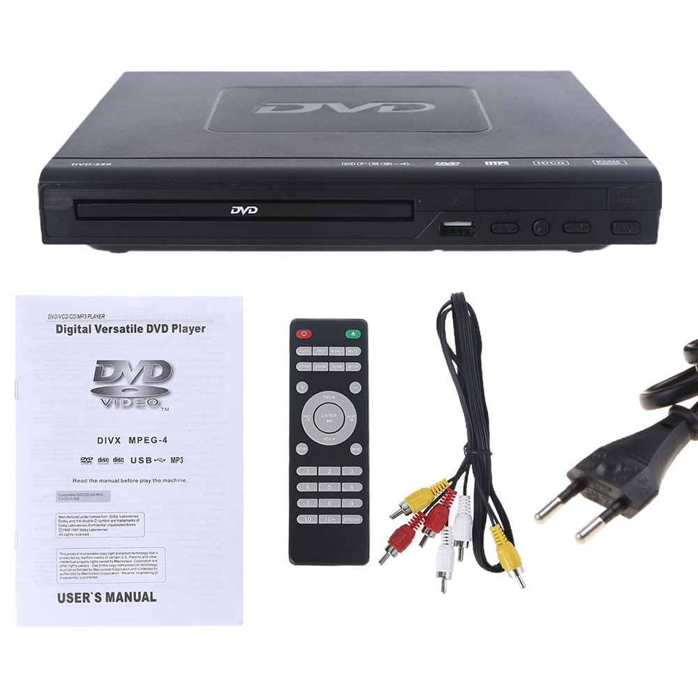 DVD Player Upscaling 1080p 2200W USB AV Direct Playback Dolby Stereo ...