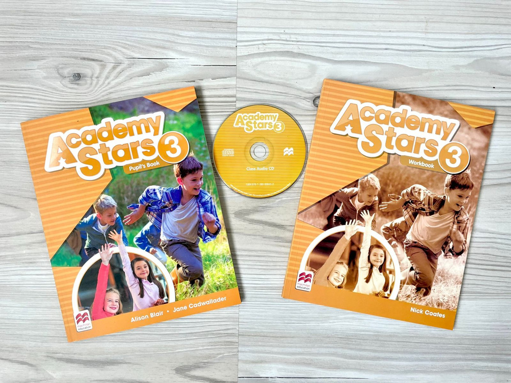 Academy Stars 3 Комплект: Учебник+Рабочая Тетрадь+CD - купить с ...