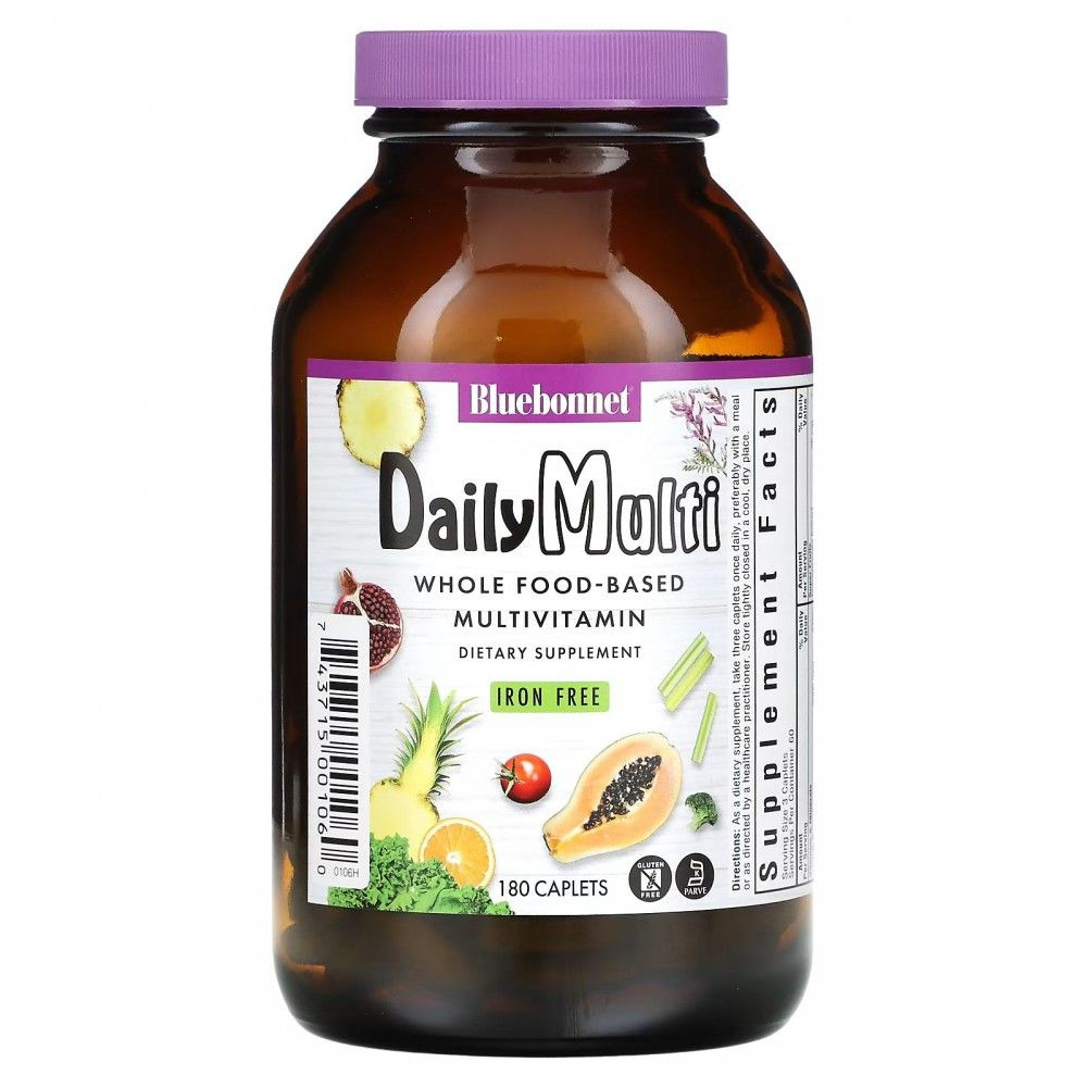 Bluebonnet Nutrition, Super Earth Multinutrient, без железа, 180 ...