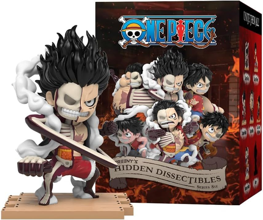 Mighty Jaxx Box & One Piece S6 Luffy Gears Edition,Сюрприз Модель ...