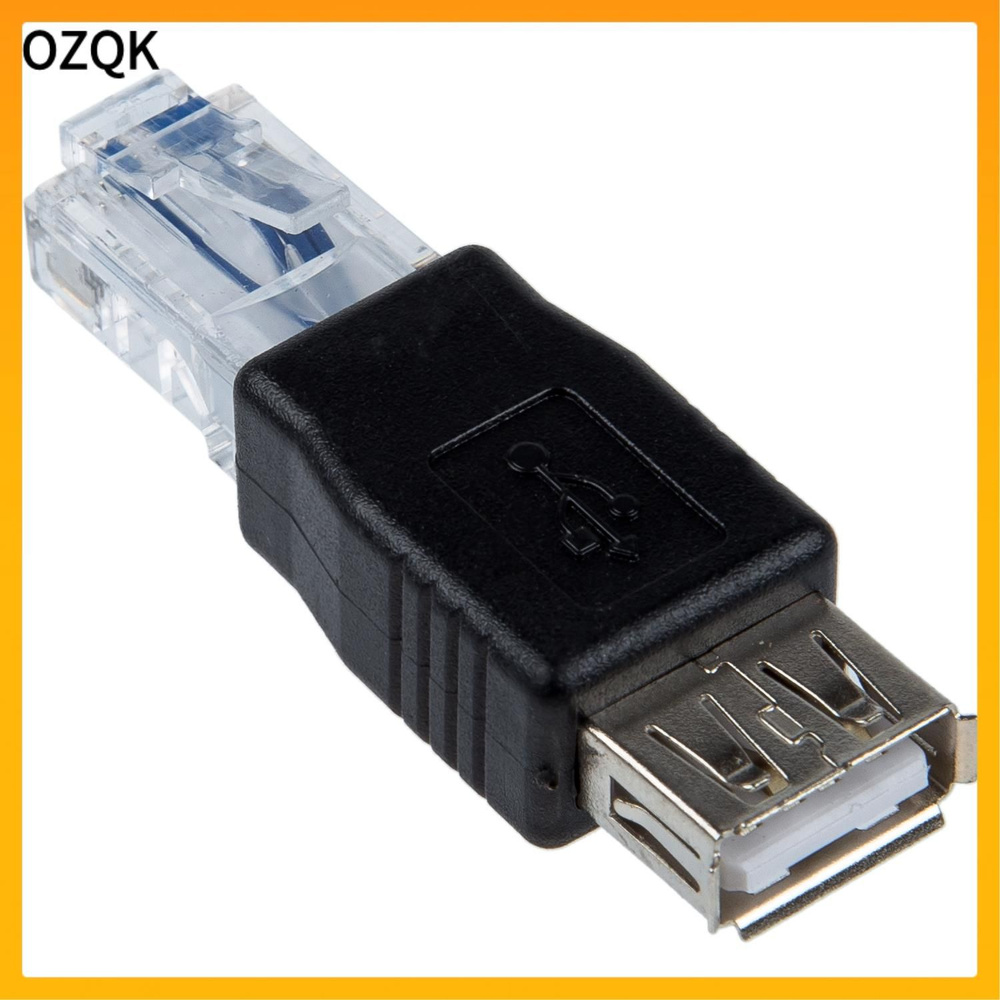 Женский адаптер Usb A совместим с штекера Ethernet Rj45 новый купить
