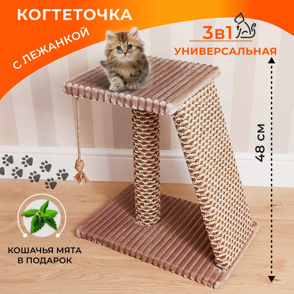 Когтеточка для кошек ПРИНСИ КАКАО купить на OZON по низкой цене ...
