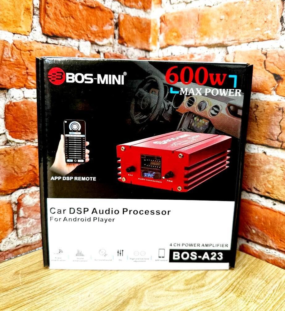 BOS-MINI Усилитель автомобильный, каналы: 4, 600 Вт - купить с доставкой по выгодным ценам в ...
