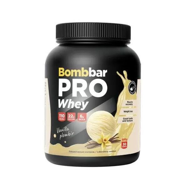 Bombbar PRO Whey протеин Ванильный пломбир 900г - купить с доставкой по ...