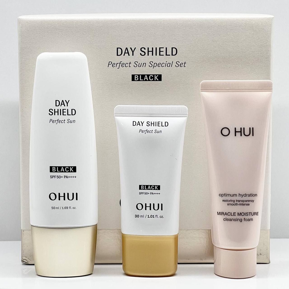 Солнцезащитный крем OHUI Day Shield Perfect Sun Black SPF 50+ /PA ...