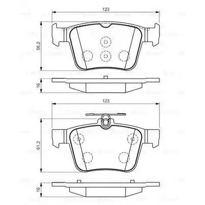 Колодки тормозные дисковые задние для Volkswagen Tiguan 2016-2020 ...
