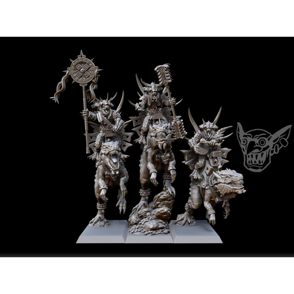 Миниатюра Warhammer Fantasy Battles / AoS. Lizardmen. Aggradon Lancers ...