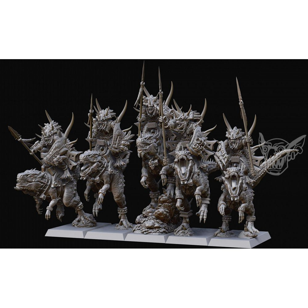 Миниатюра Warhammer Fantasy Battles / AoS. Lizardmen. Aggradon Lancers ...