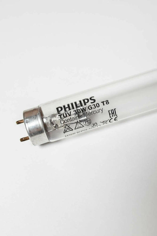 Лампа Philips TUV 30W, бактерицидная, кварцевая , G13, без озона ...