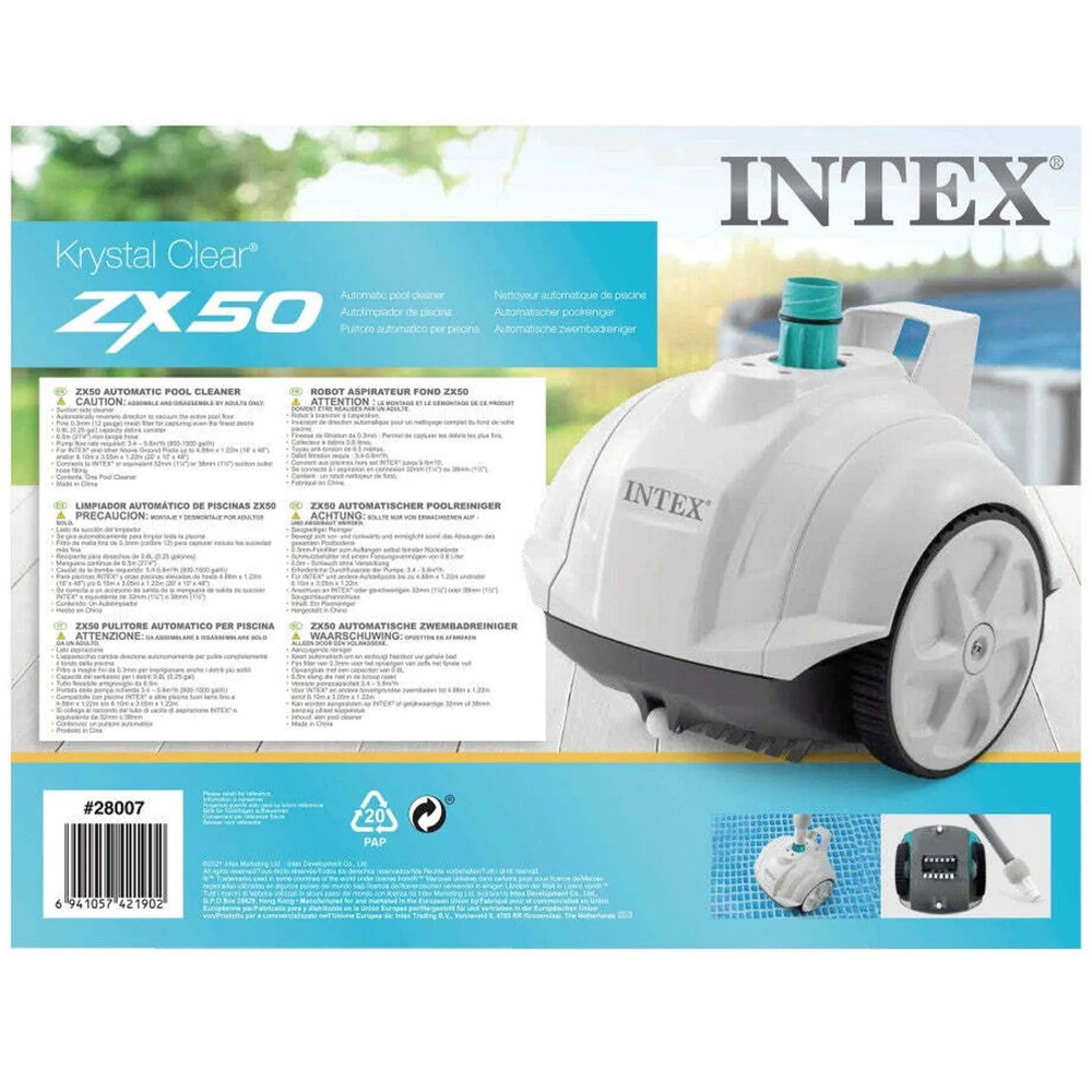 Автоматический пылесос для бассейна ZX50 INTEX 28007 - купить с ...