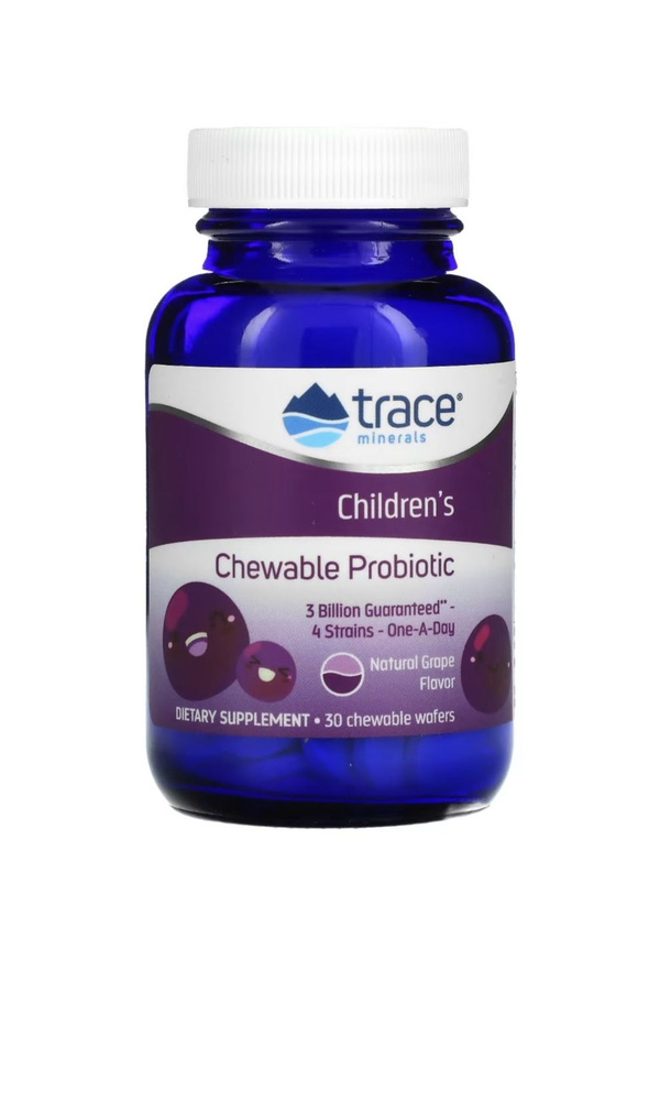 Пробиотик для Детей TRACE MINERALS Children's Chewable Probiotic 30 ...