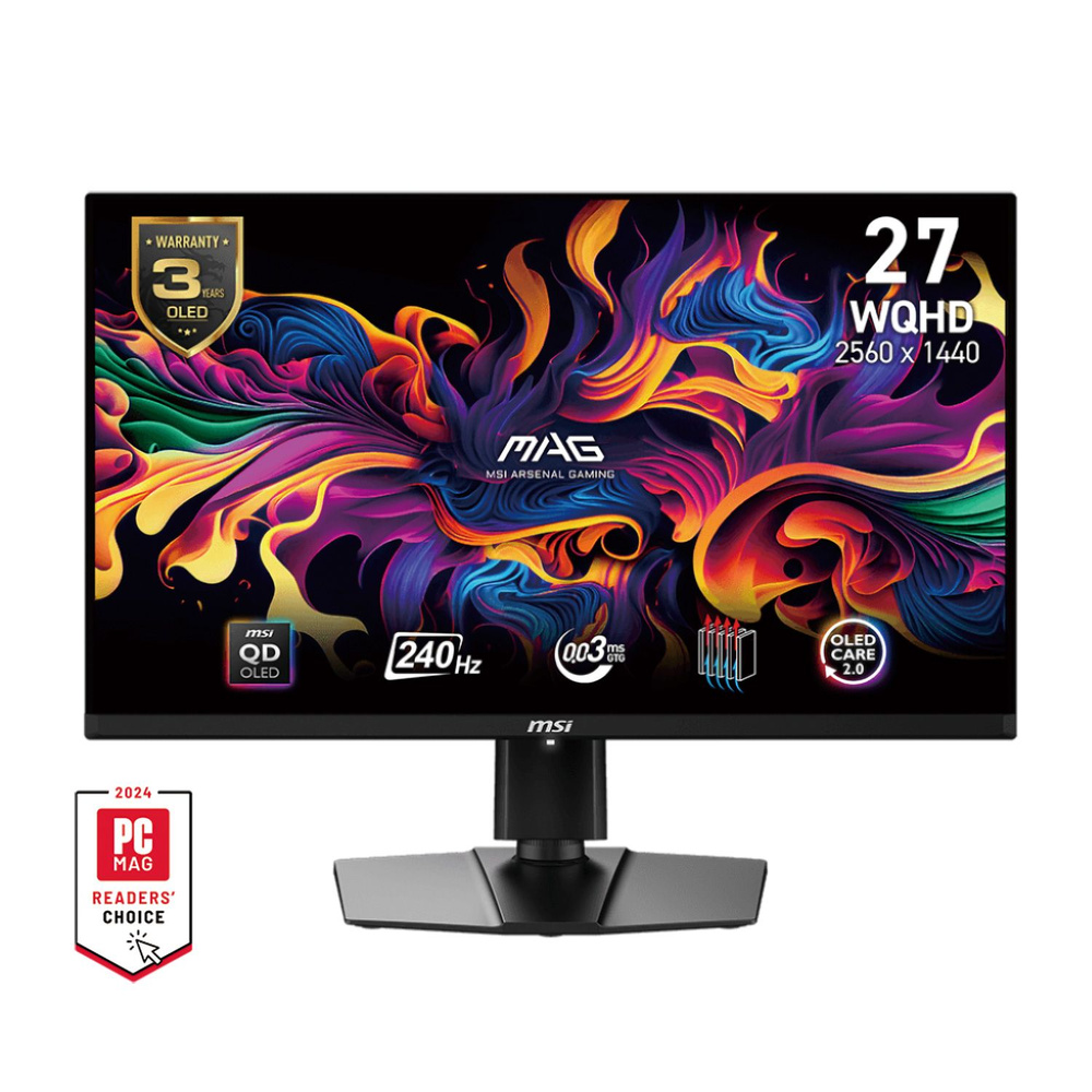 MSI 26.5" Монитор MAG 271QPX QD-OLED QD E2,2K,240HZ, черный купить на ...
