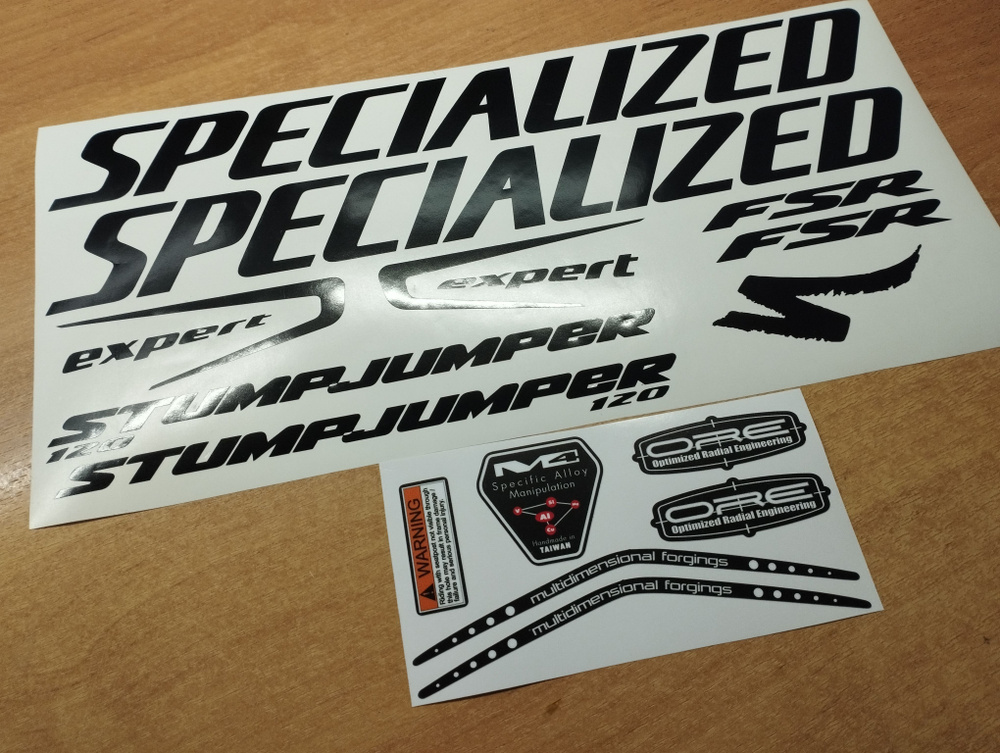 Specialized stumpjumper 120 наклейки для велосипеда на раму, MTB ...