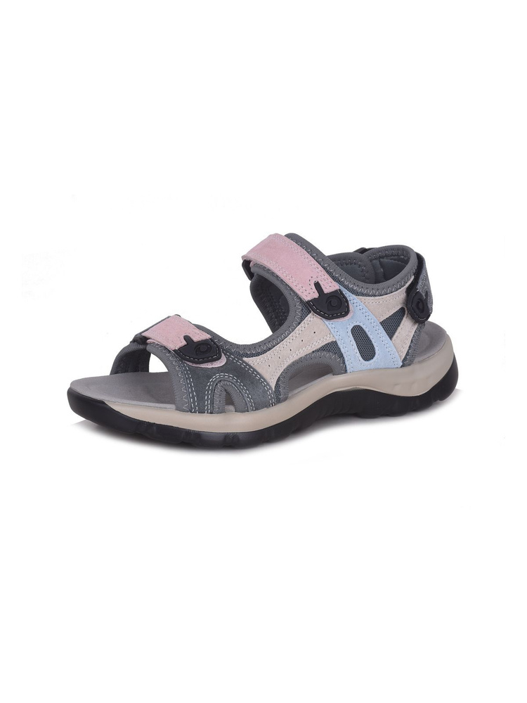 Сандалии Женский Kari, размер 37 Текстиль, Замша натуральная Анатомическая стелька G Лето ...