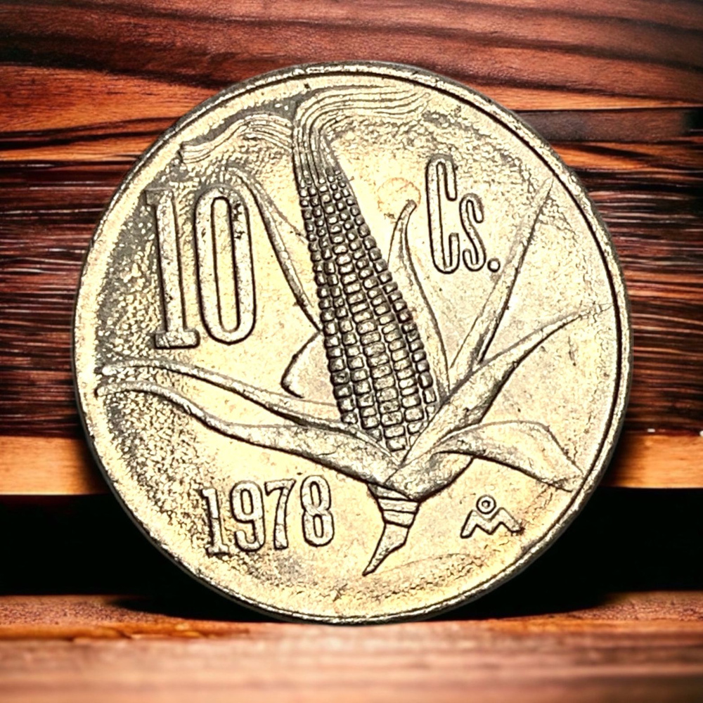 Монета Мексика 10 сентаво 1978 года. Орел. Кукуруза купить на OZON по низкой цене (3034595587)